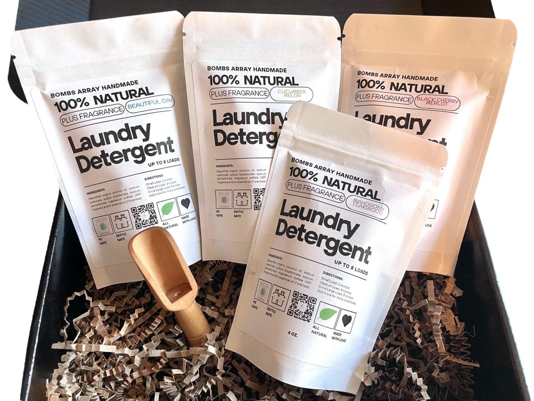 Sample Set All-natural Laundry Detergent Gift Set 4 of Our Best-selling ...