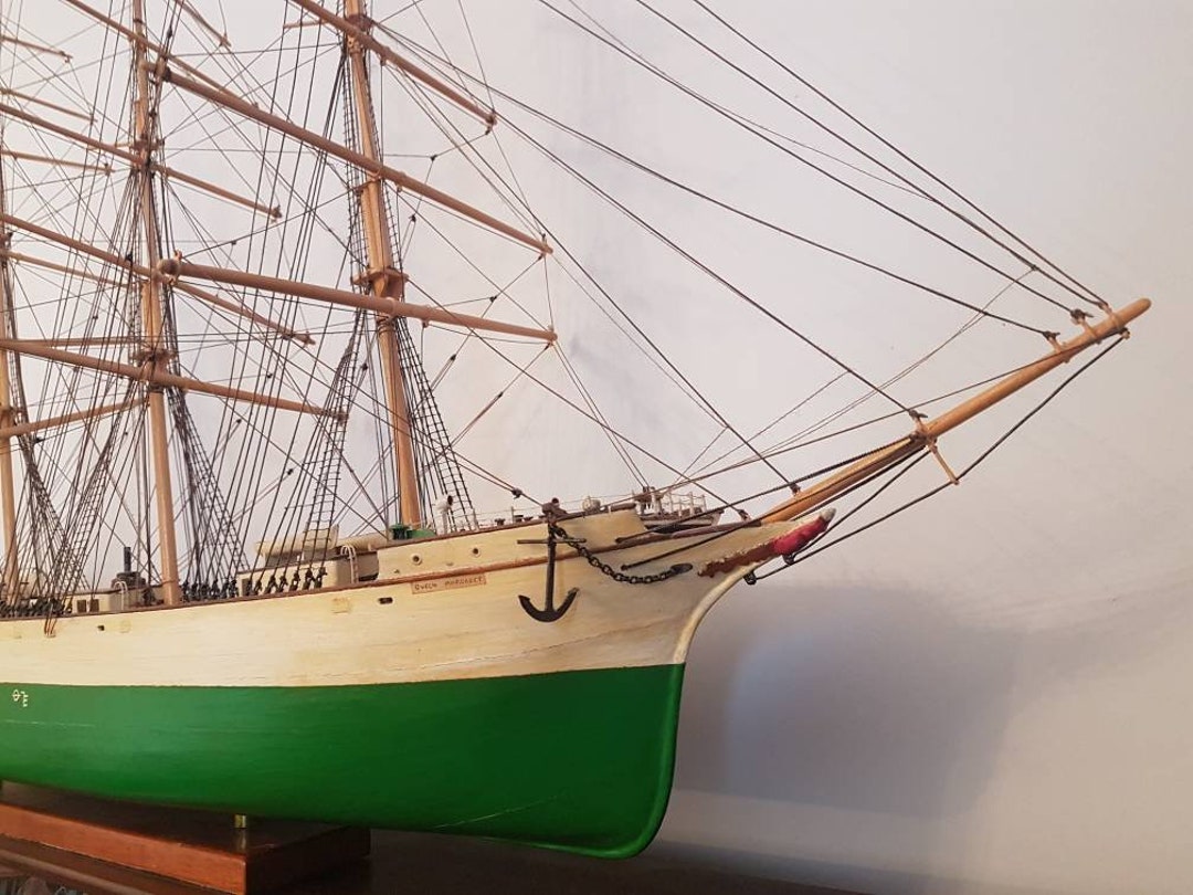 The Beautiful 'queen Margaret' Model Four Masted Barque. - Etsy