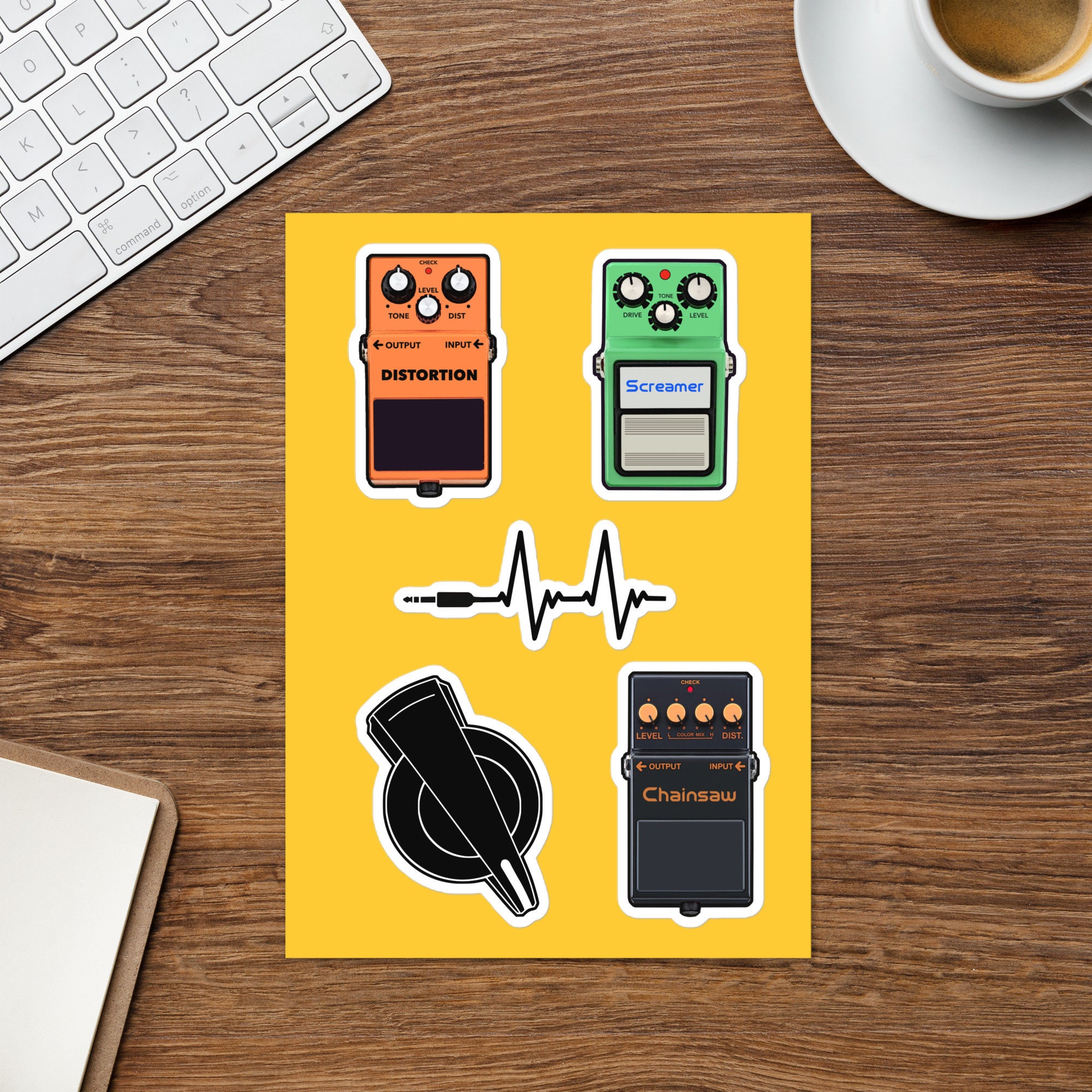 Guitar Pedals Sticker Sheet - Etsy