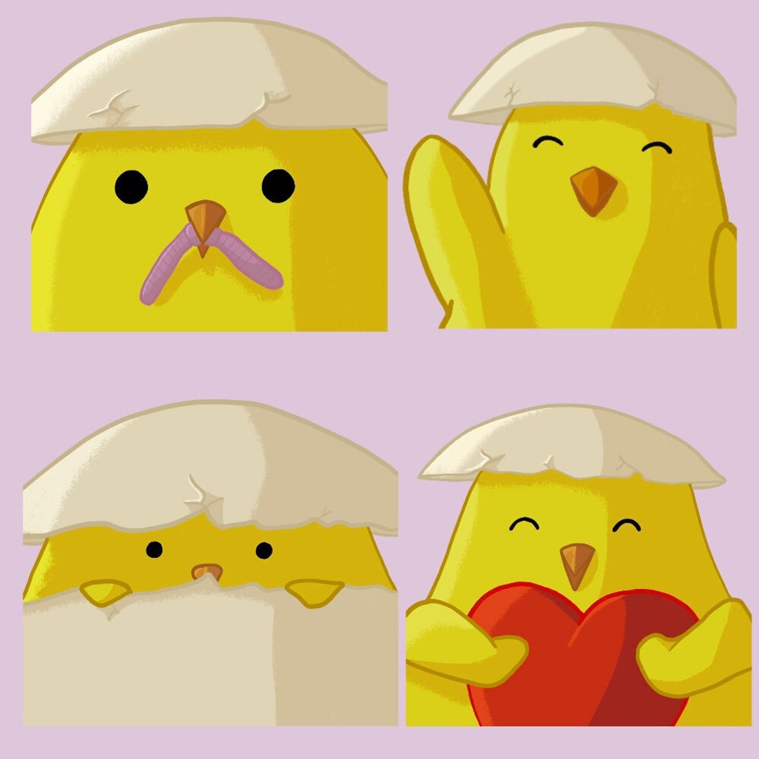 Pre-made Little Chicken Emotes - Etsy