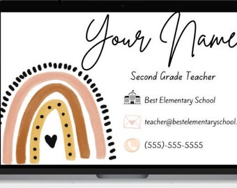 Email Signature Teacher - Etsy