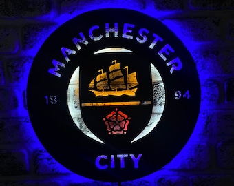 Neon Manchester City Sign - Etsy