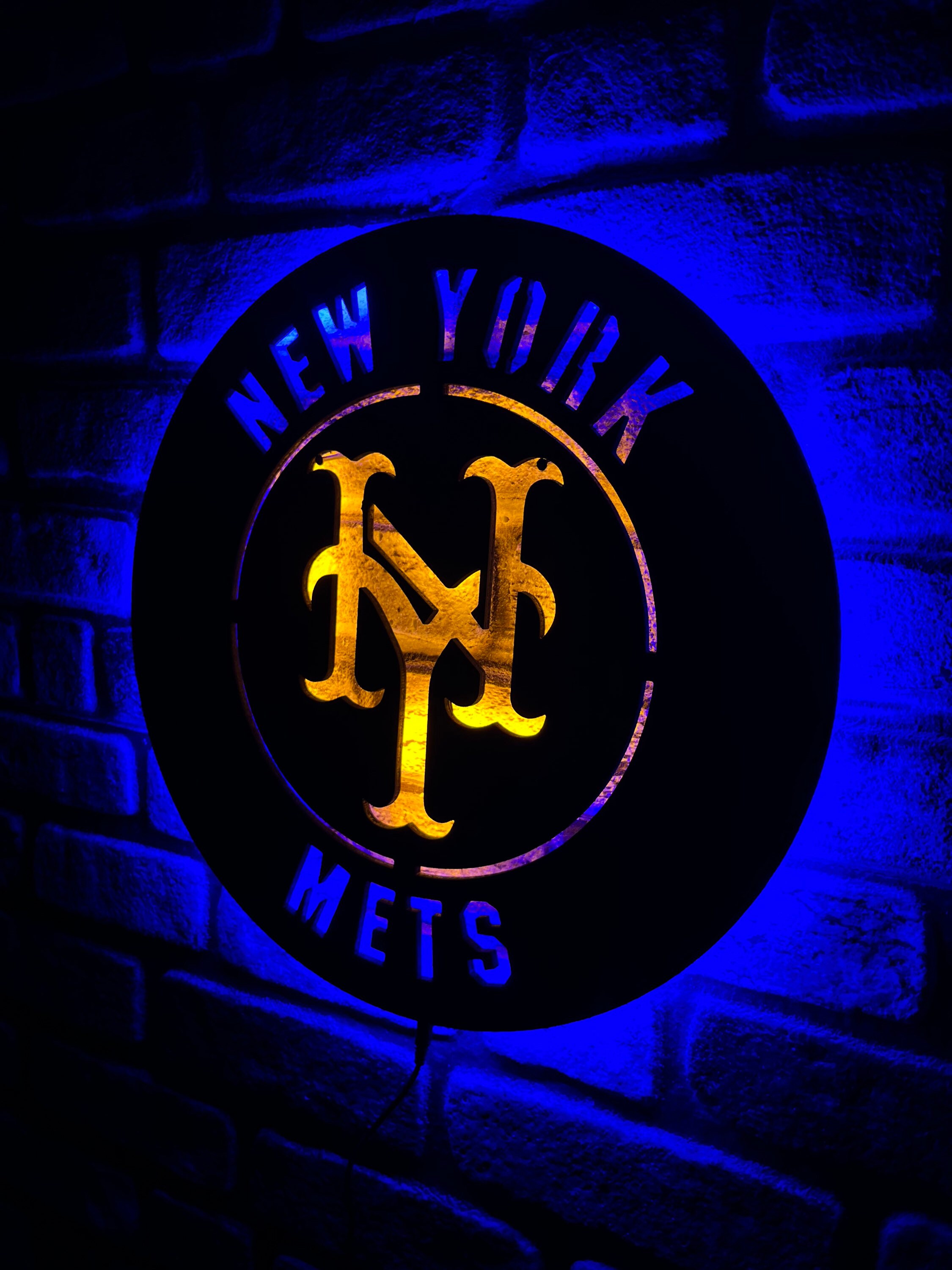 New York Mets Led Sign New York Mets Neon Sign Mets Neon - Etsy