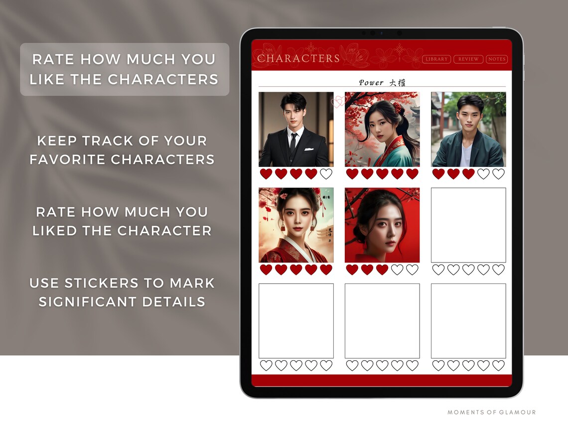 Cdrama Journal Digital C Drama Planner Chinese Drama Tracker C-drama ...