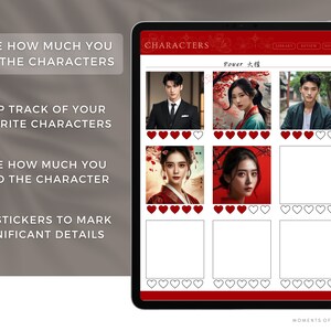 Cdrama Journal Digital C Drama Planner Chinese Drama Tracker C-drama ...