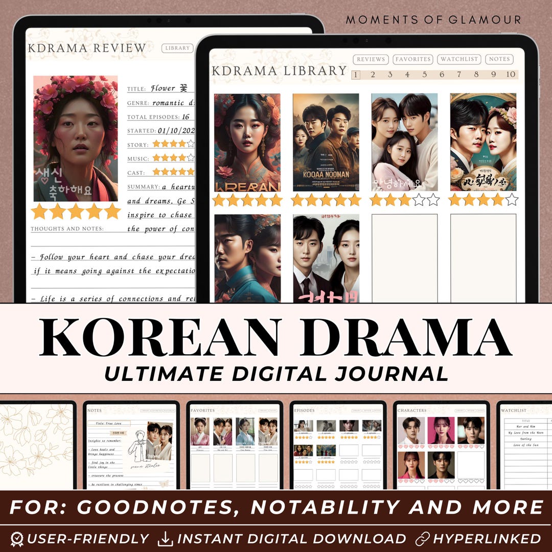 Drama Watching Log for Favorite Show Watching Journal for TV Drama ...