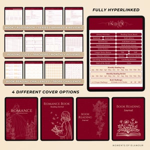 Romance Book Journal for Smut Book Log for Romance Novel Book Tracker ...