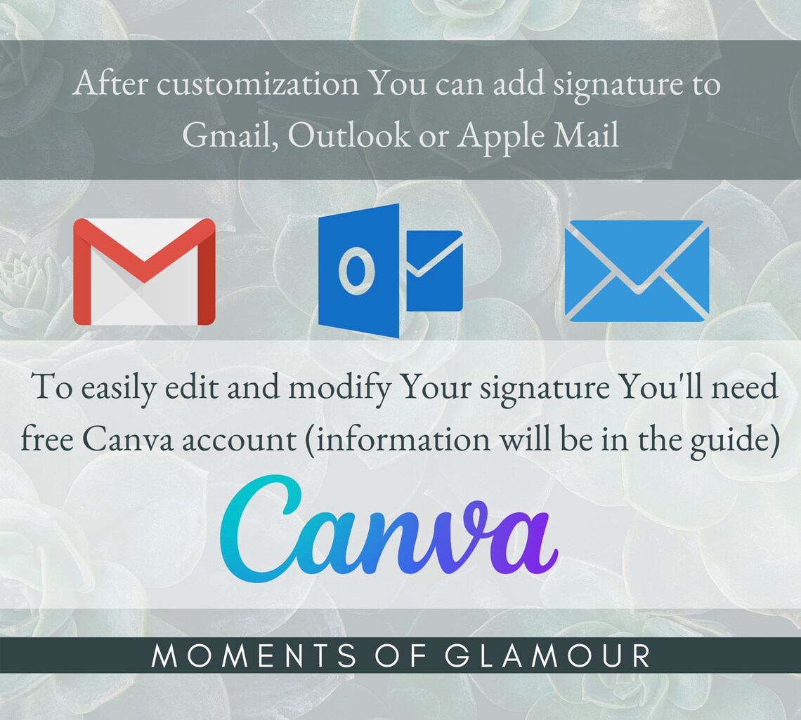 Email Signature Template Email Signature Temp Email - Etsy