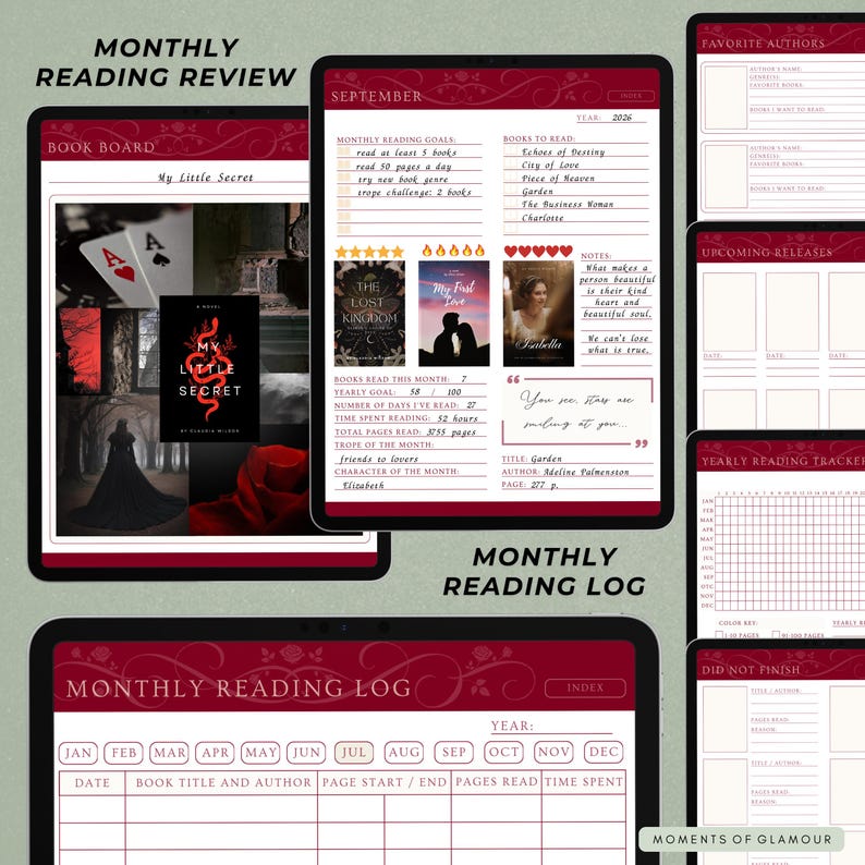 Spicy Reading Journal for Urban Romance Book Reading Planner to Track ...
