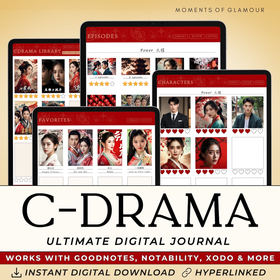 C Drama Tracker for TV Series Logging Cdrama Diary for Favorite Drama ...