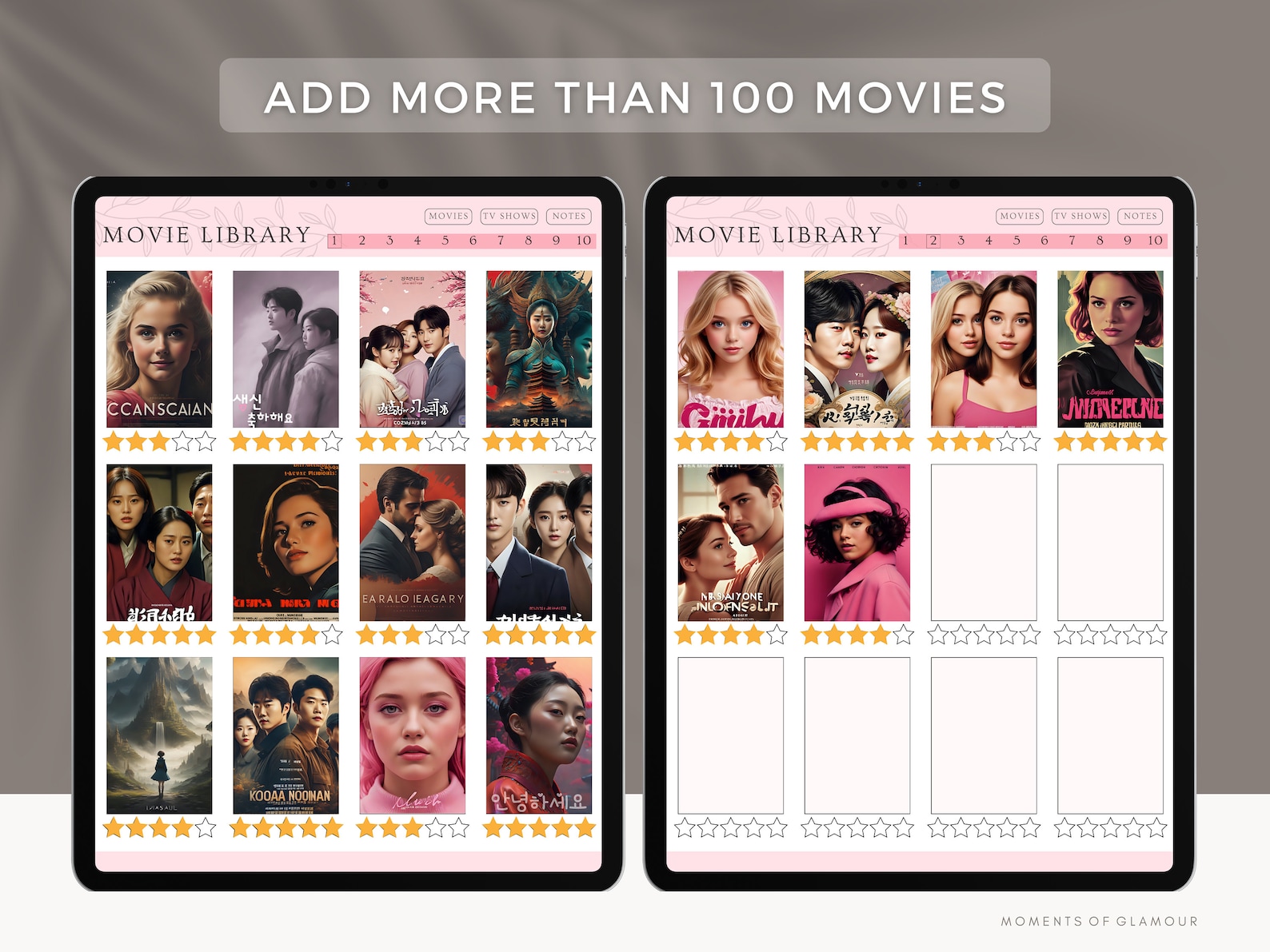 Digital Journal Movie Planner Digital Film Library Movie Organizer ...