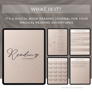 Reading Journal for Book Reading Digital Log for Reader Book Tracking ...