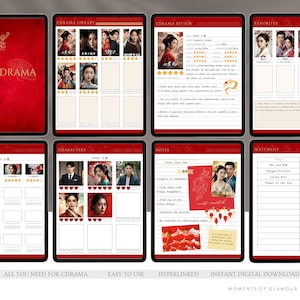 C Drama Tracker for TV Series Logging Cdrama Diary for Favorite Drama ...