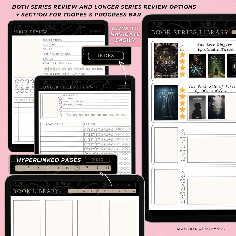 Smut Reading Journal for Romance Reader Book Journal Digital Spicy ...