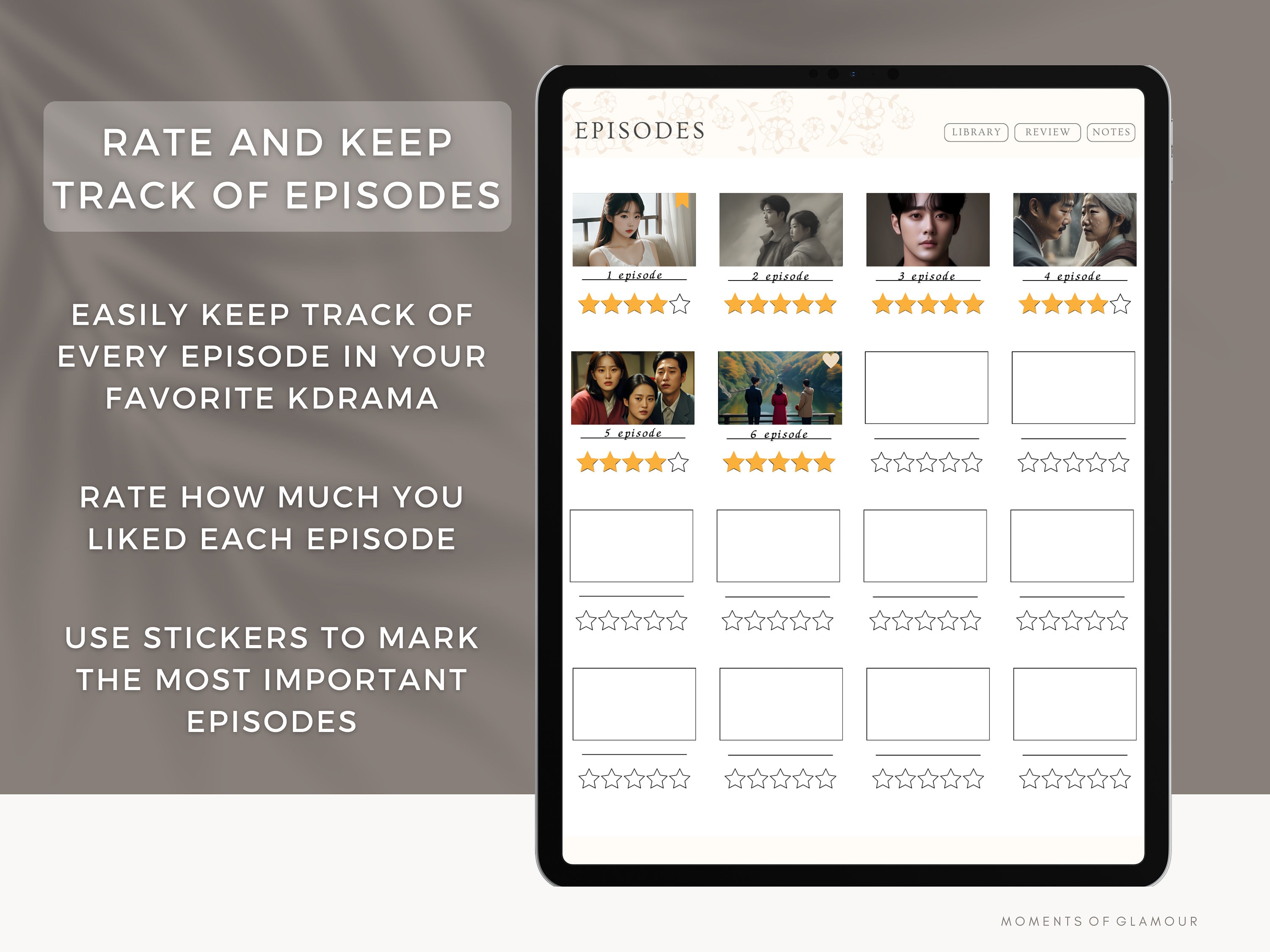 Drama Watching Log for Favorite Show Watching Journal for Tv Drama ...