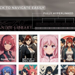 Anime Tracker Goodnotes Anime Journal for Anime Digital Planner Anime ...
