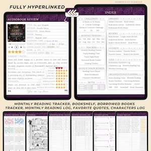Book Reading Tracker for Fantasy Reading Journal Goodnote Book Review ...