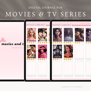 Digital Movie Journal for TV Watching Digital Logbook for Movie ...