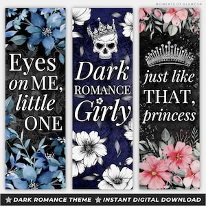 Dark Romance Bookmark Printable Bookish Bookmark for Smut Reader Gift ...