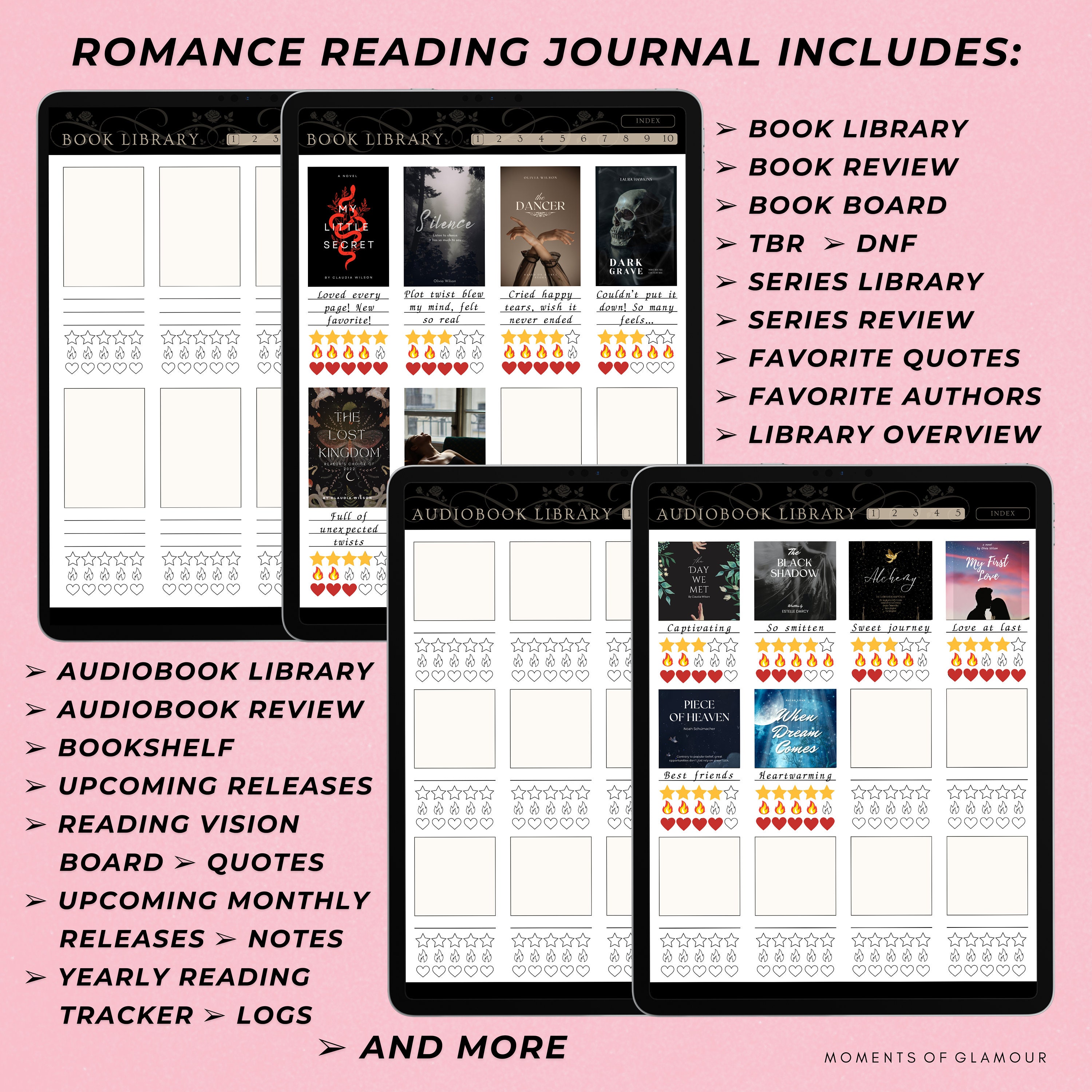 Romance Reading Journal for Smut Book Reading Log for Romance Book ...