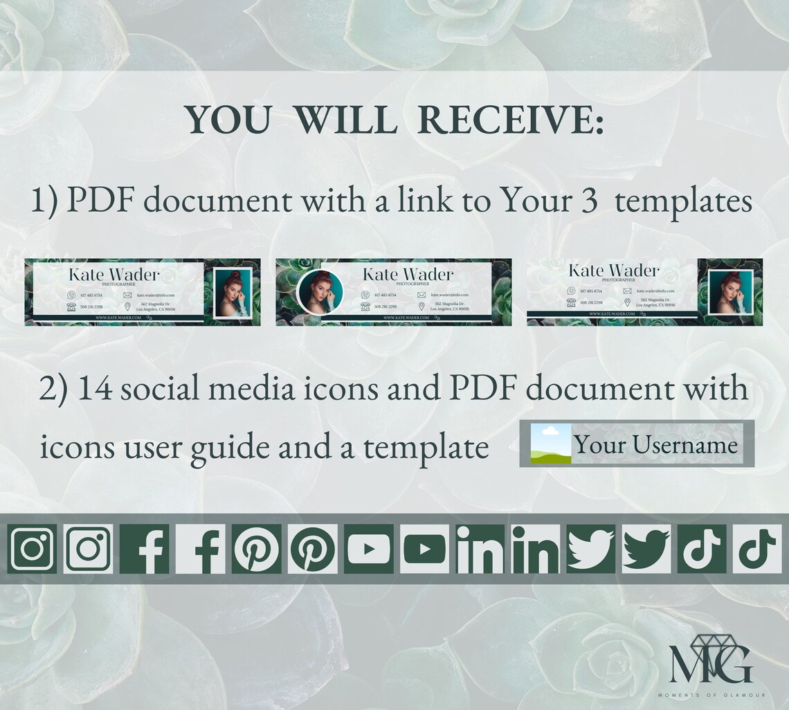 Email Signature Template Email Signature Temp Email - Etsy