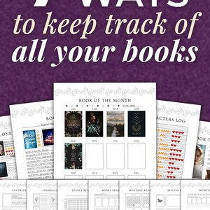 Printable Fantasy Reading Journal PDF Book Tracker Romantasy Reading ...