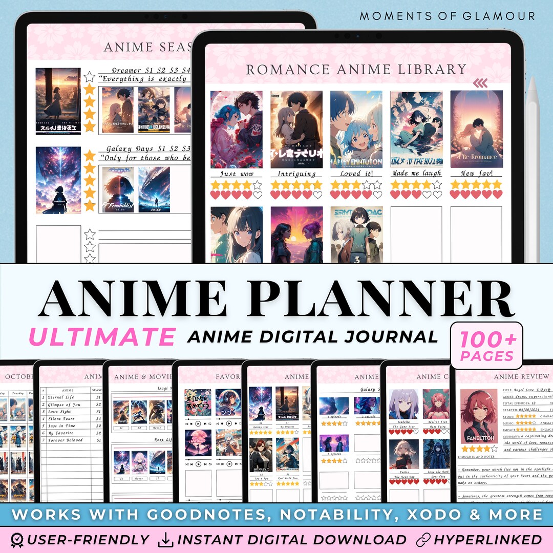 Anime Viewing Log for Anime Digital Gift for Girlfriend Gift Idea ...