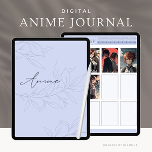 Anime Journal Digital Planner for Anime Fan Notebook Anime Tracker ...