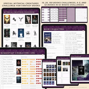 Book Reading Tracker for Fantasy Reading Journal Goodnote Book Review ...