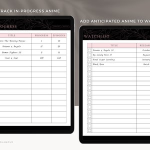 Anime Tracker Goodnotes Anime Journal for Anime Digital Planner Anime ...