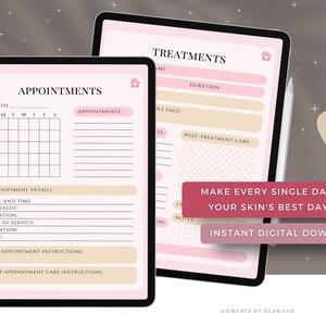 Skin Care Routine Journal Digital Self Care Planner for Skincare ...
