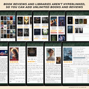 Fantasy Reading Journal Digital Book Journal Romantasy Reader Planner ...