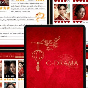 Cdrama Journal Digital C Drama Planner Chinese Drama Tracker C-drama ...
