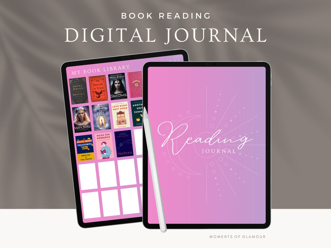 Reading Journal Book Reading Log Digital Book Journal for Reader ...