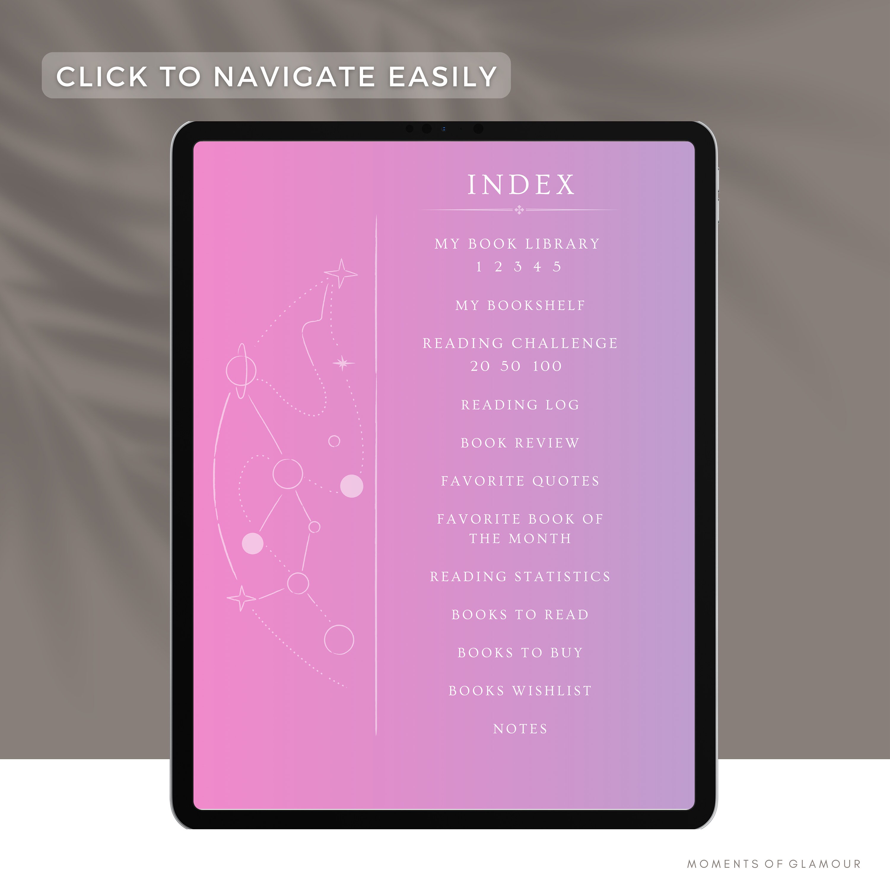 Reading Journal Book Reading Log Digital Book Journal for Reader ...