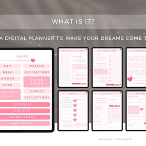 Digital Planner Dream Life Planner Digital Journal for Her Cute Planner ...