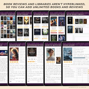 Book Reading Tracker for Fantasy Reading Journal Goodnote Book Review ...