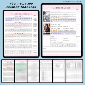 Anime Journal for Episode Tracking Anime Notebook Digital Anime Series ...