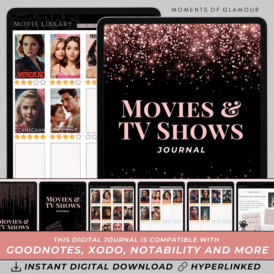Movie Watching Journal for Movie Digital Planner Film Logbook Movie ...