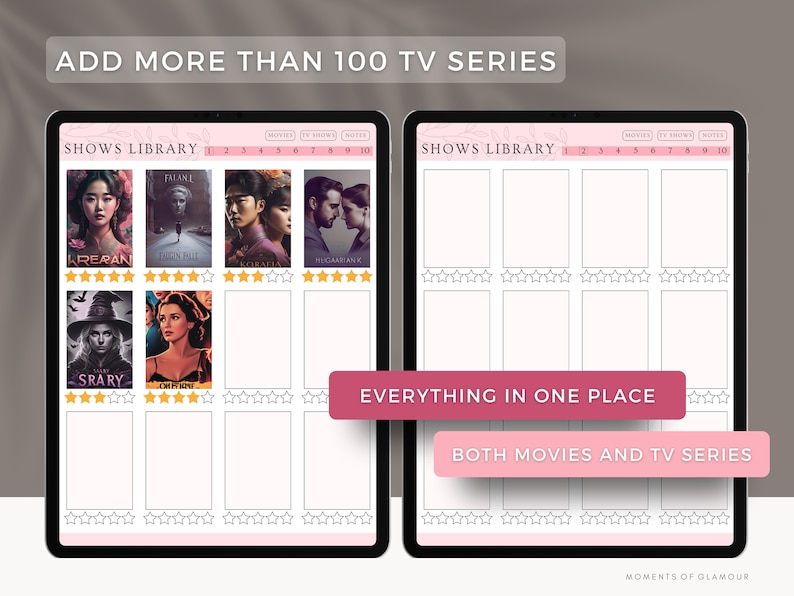 Digital Journal Movie Planner Digital Film Library Movie Organizer ...