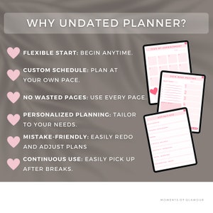 Dream Life Daily Planning Template for Goal Setting Digital Planner for ...