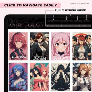 Anime Tracker Goodnotes Anime Journal for Anime Digital Planner Anime ...