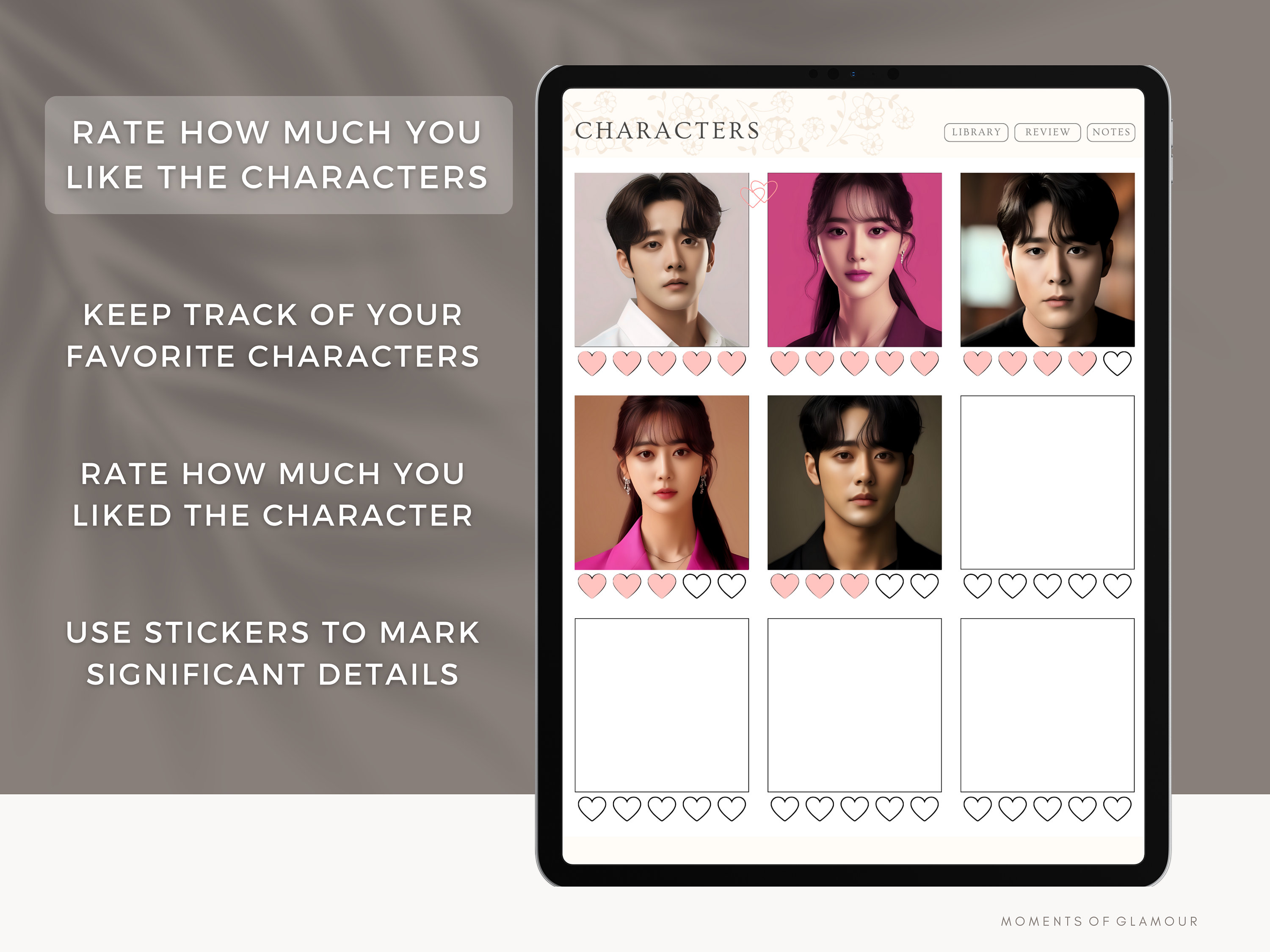 Digital K Drama Journal Kdrama Tracker Digital K-drama Journal for ...