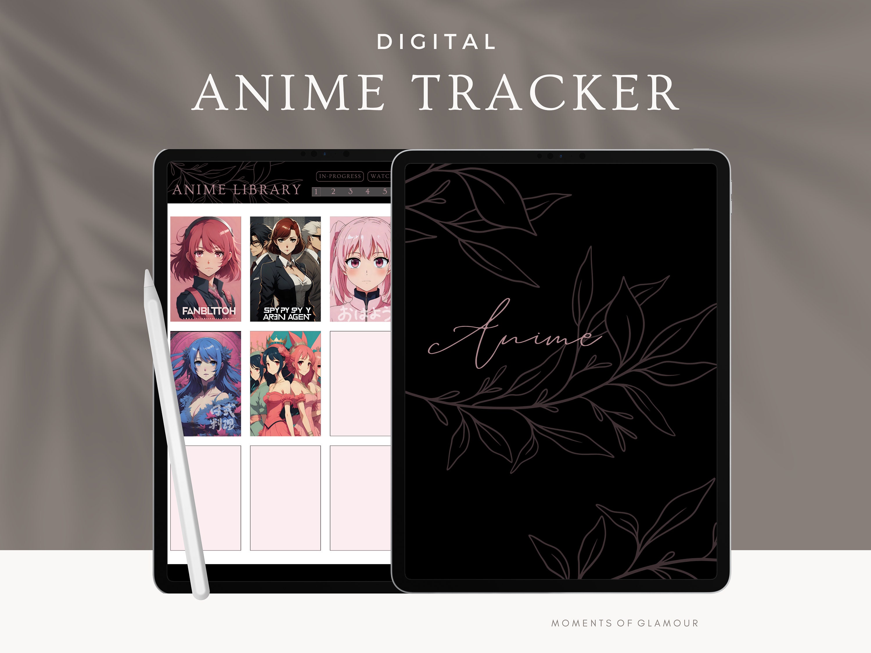 Digital Anime Journal Template Anime Notebook Digital Anime Planner ...