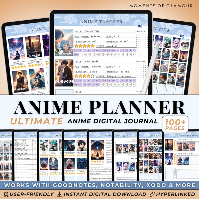 Anime Planner for Series Tracking Anime Notebook for Anime Lover Gift ...