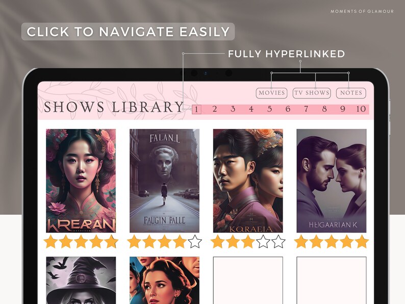 Digital Journal Movie Planner Digital Film Library Movie Organizer ...