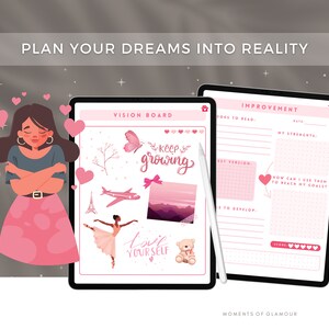 Digital Planner Dream Life Planner Digital Journal for Her Cute Planner ...