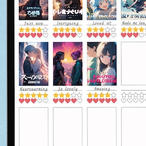 Anime Journal for Episode Tracking Anime Notebook Digital Anime Series ...