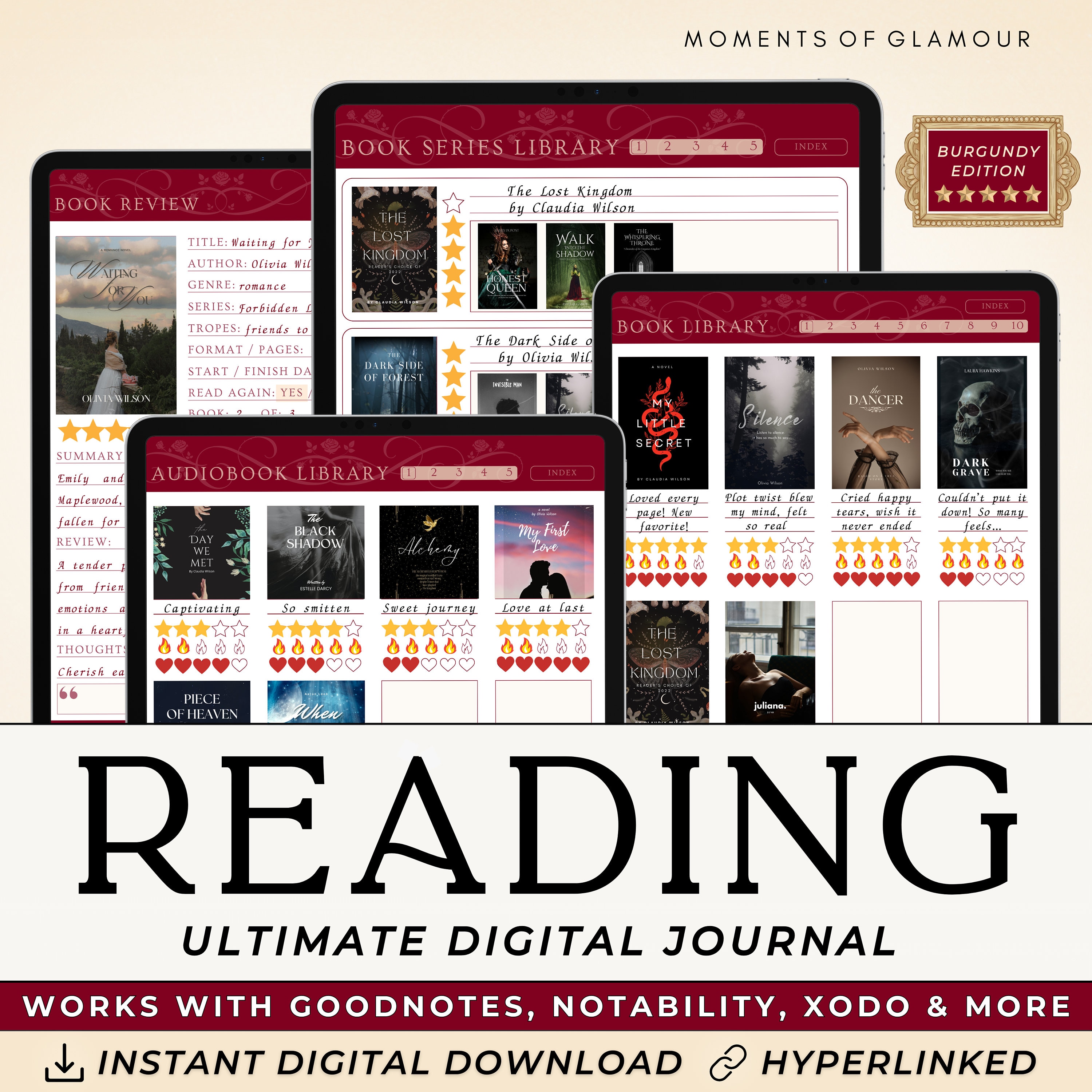 Romance Book Journal for Smut Book Log for Romance Novel Book Tracker ...