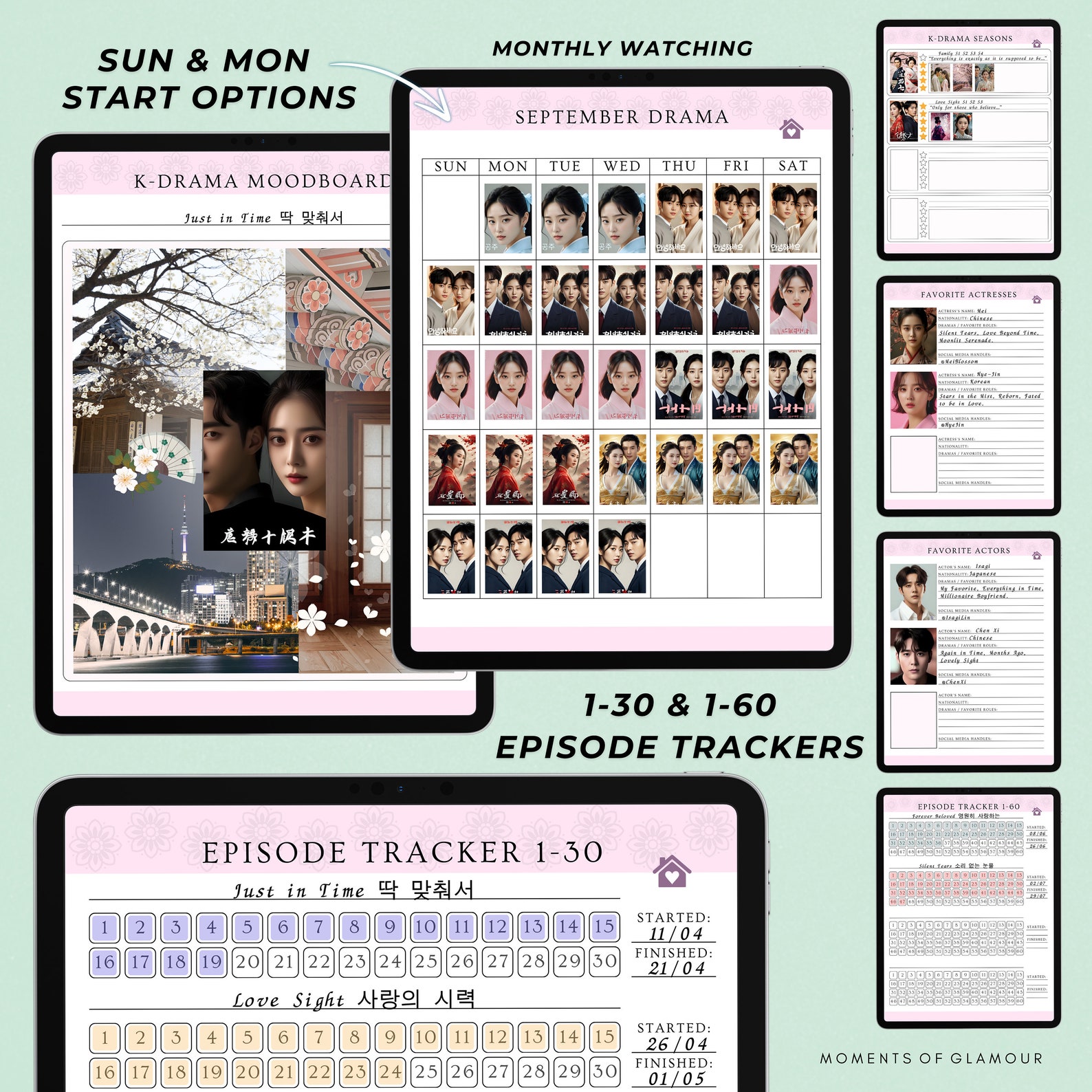Kdrama Journal for Show Tracking Digital Logbook for Asian Drama ...